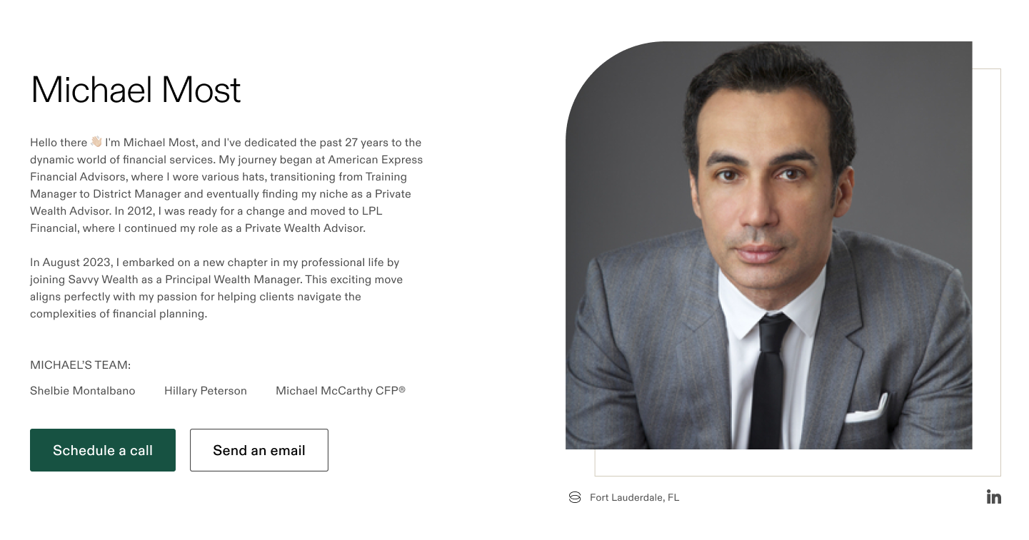 Michael Most: Financial Advisors in Fort Lauderdale, Florida | Savvy